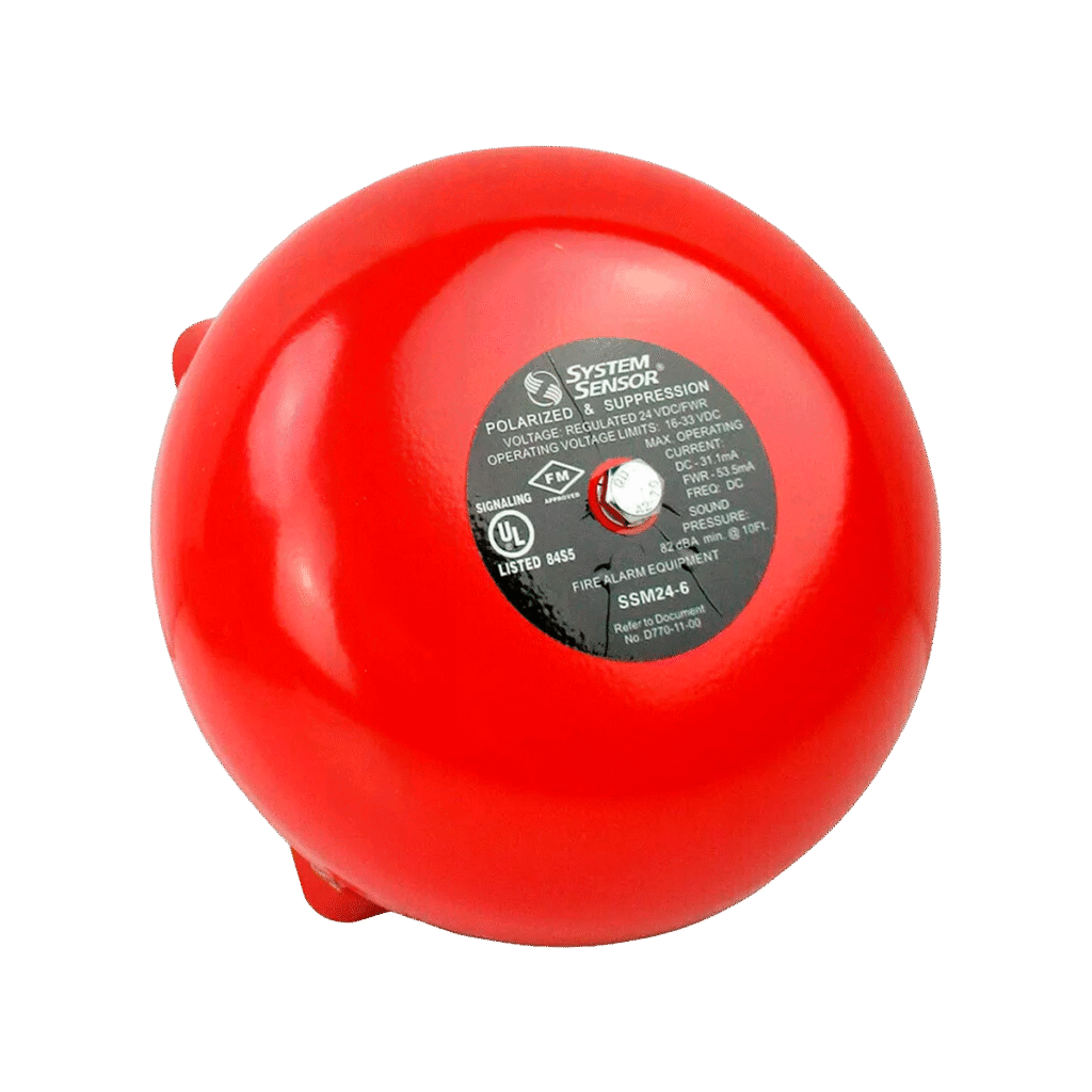 CAMPANA DE ALARMA 6″, 24VDC, ROJO – Tech Tecnology